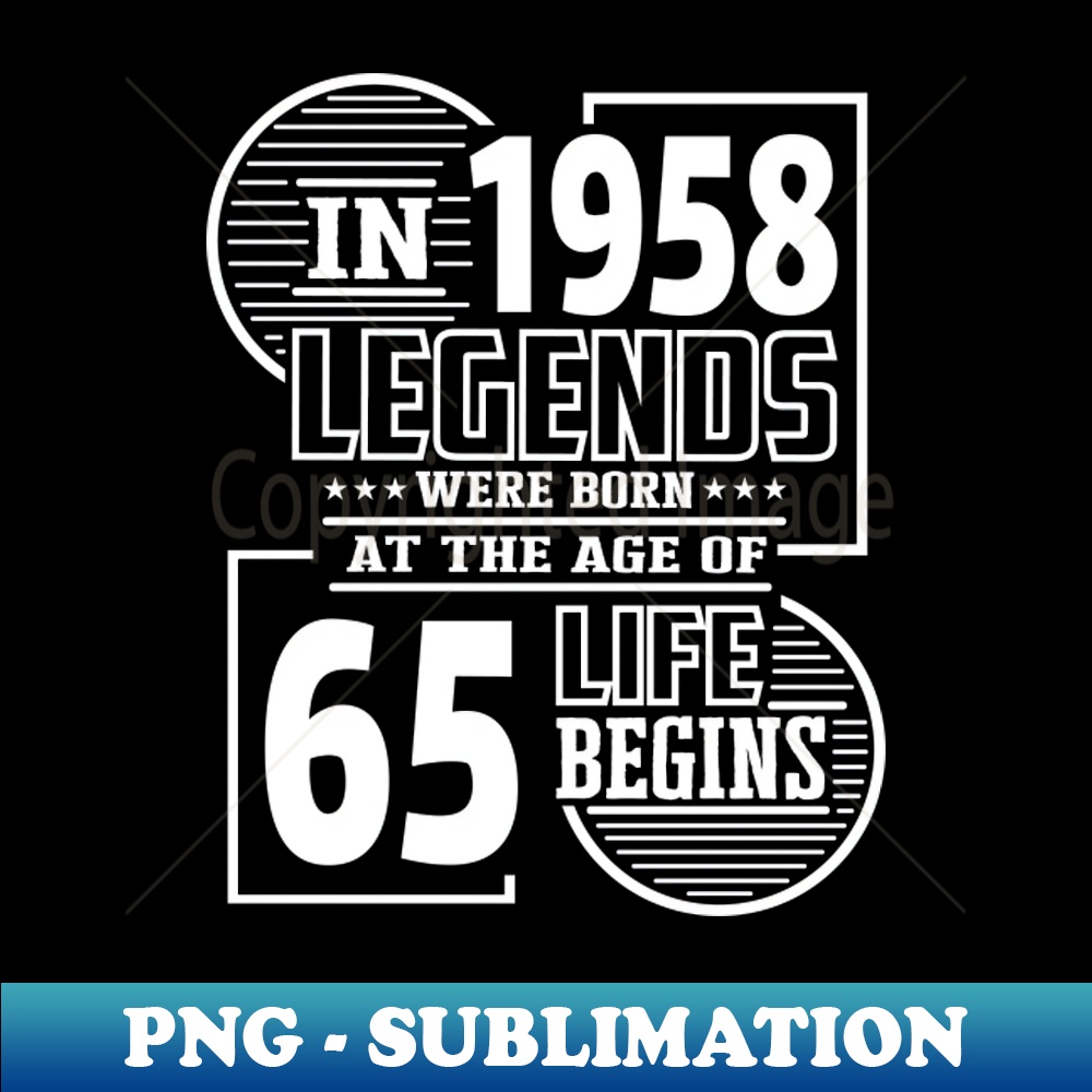 Vintage 1958 Birthday Sayings 65th Birthday - High-Resolutio | Inspire ...