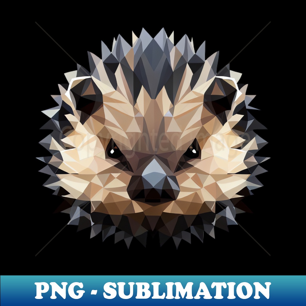 Polygon Hedgehog Design - Instant Sublimation Digital Downlo | Inspire ...