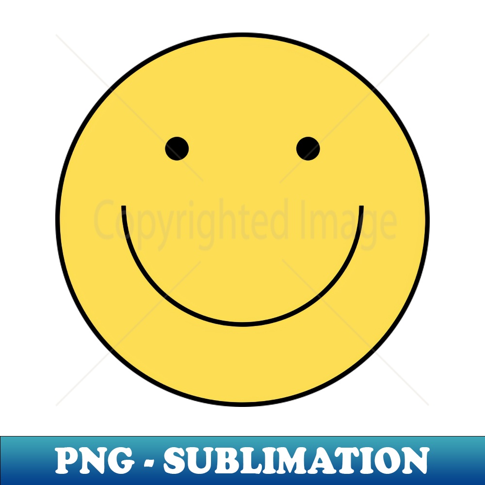Smile emoji sticker - Hand Drawn Sublimation PNG | Inspire Uplift