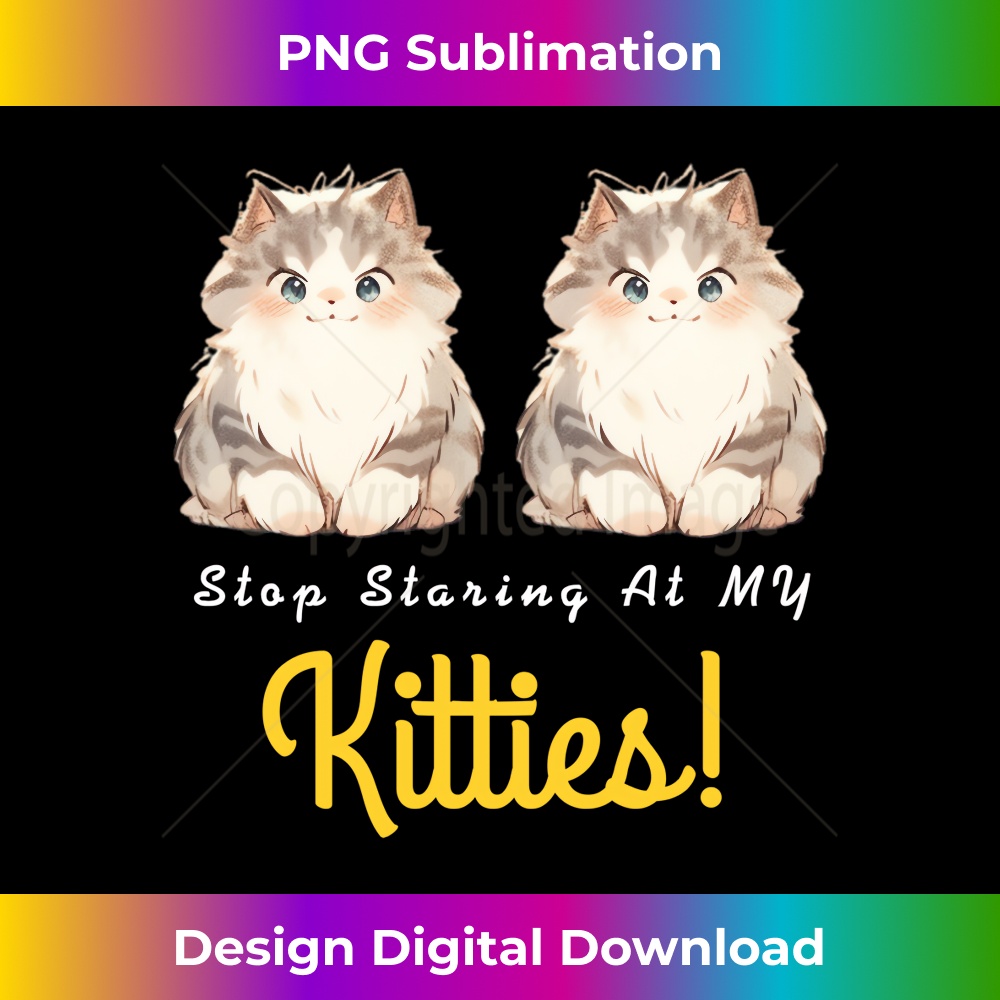 Stop Staring At My Kitties Halloween For Kids Women Men Crew | Inspire ...