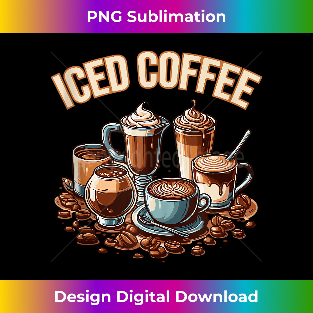 Iced Coffee Best Brew Coffee Tank Top - Vibrant Sublimation | Inspire ...