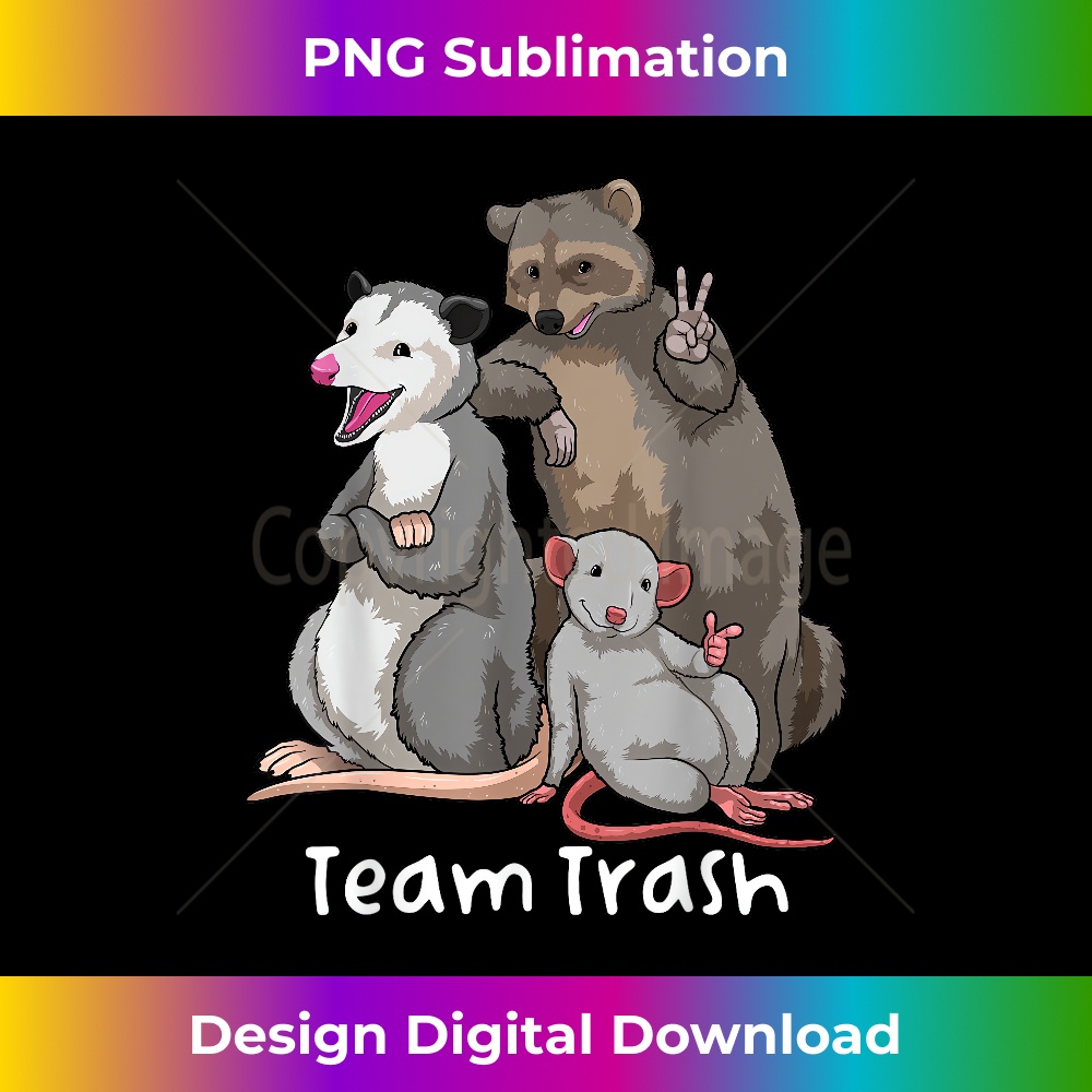 Team Trash Animal Garbage Gang Opossum Raccoon and Rat Funny | Inspire ...