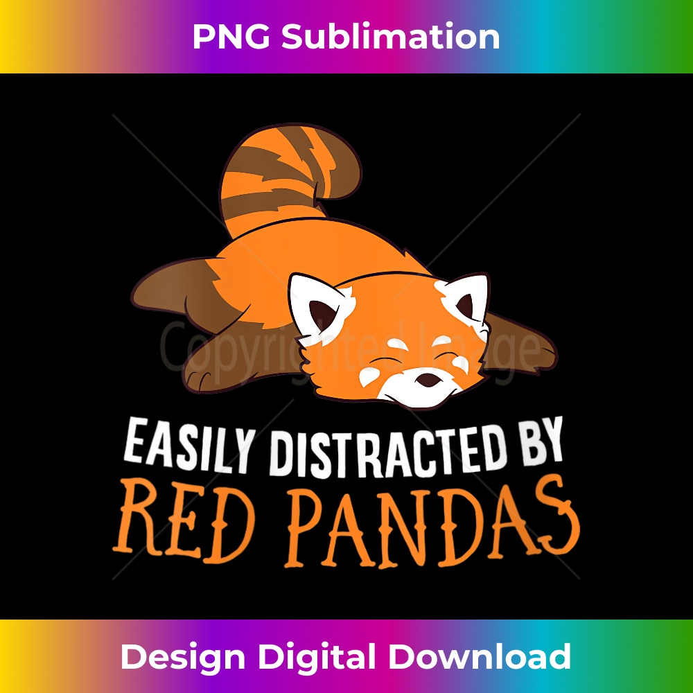 Womens Red Panda Love Easily Distracted By Red Pandas V-Neck | Inspire ...