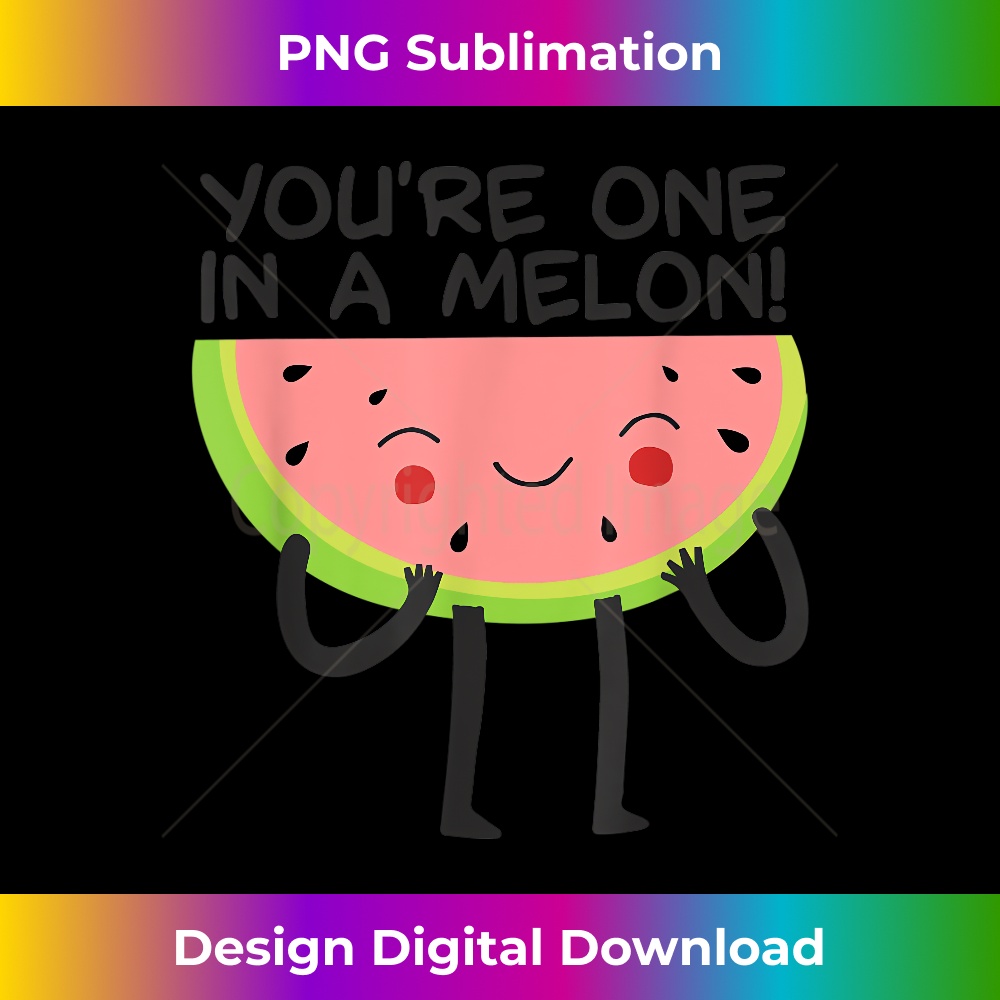 Cute You're One In A Melon Funny Watermelon Pun Joke & Gift | Inspire ...