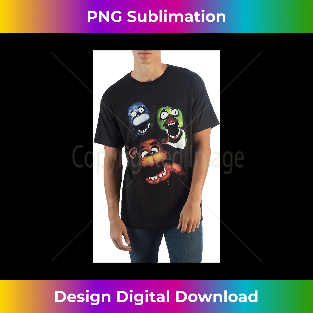 Bioworld FNAF Film Style Group T-Shirt, Creepy Animatronics | Inspire ...