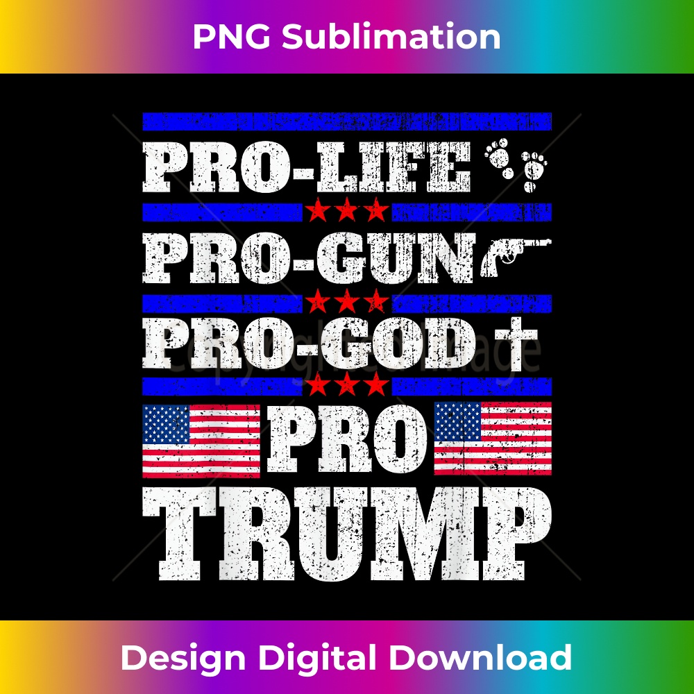 Pro TRUMP Pro Life Pro Gun Pro God Trump 2020 US FLAG 1 - Mi | Inspire ...