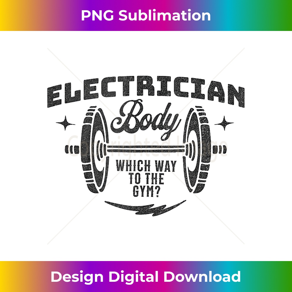 Electrician Body, Weightlifter Funny Gag Exercise Gym Tank T | Inspire ...
