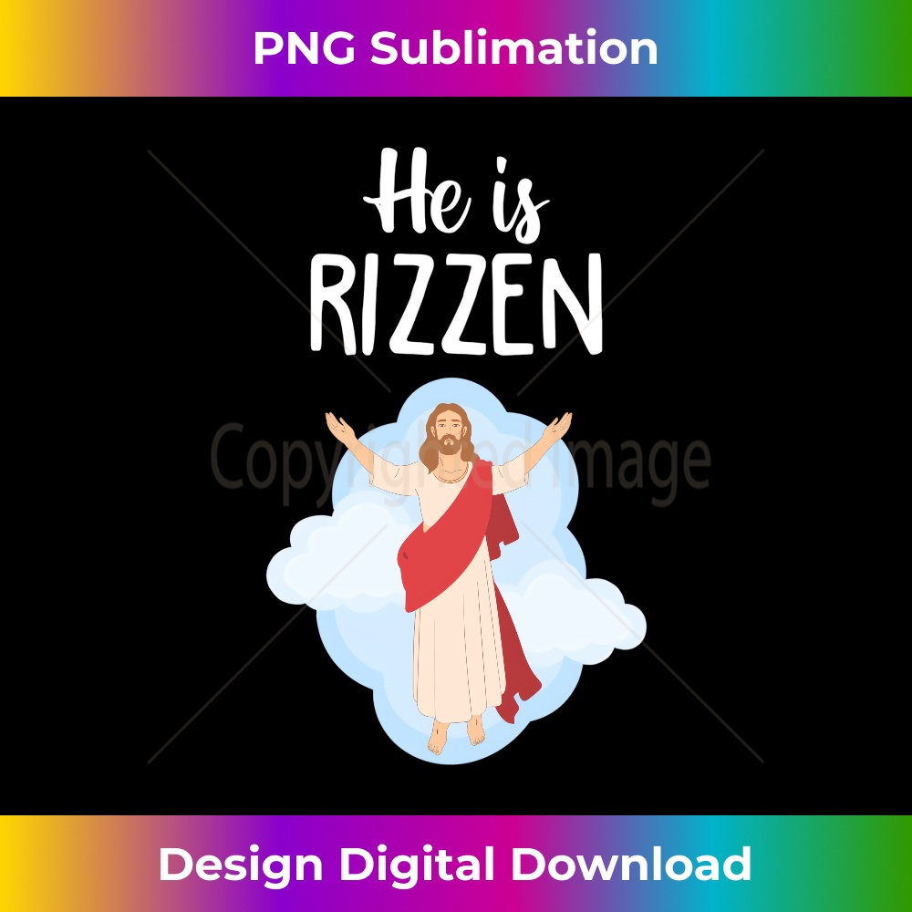 Funny Rizz Dad Joke Men Women Jesus Rizzen Meme Long Sleeve - Inspire ...