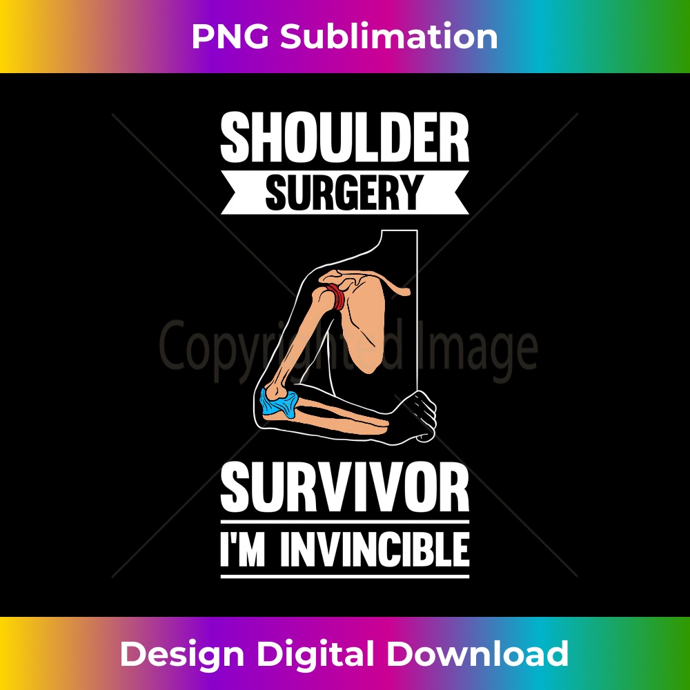 Shoulder Surgery Survivor I'm Invincible Long Sleeve 1 - Lux | Inspire ...