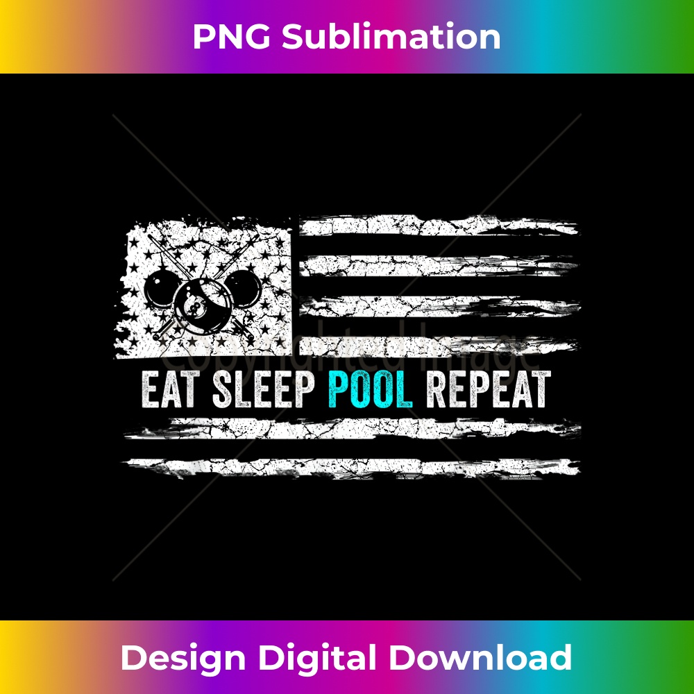 Vintage American Flag Eat Sleep Pool Billiard Repeat Funny 1 | Inspire ...