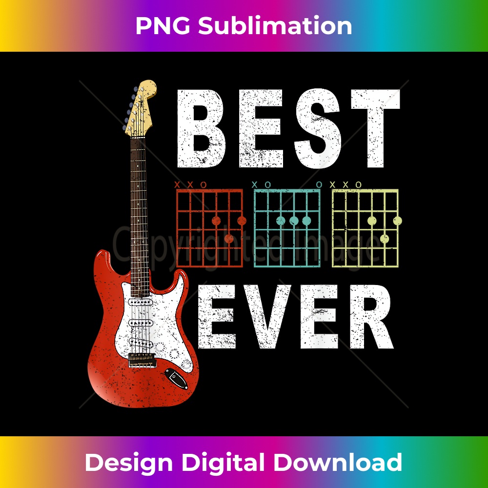 Best Dad Ever Guitar Chords Vintage - Sublimation-Optimized | Inspire ...