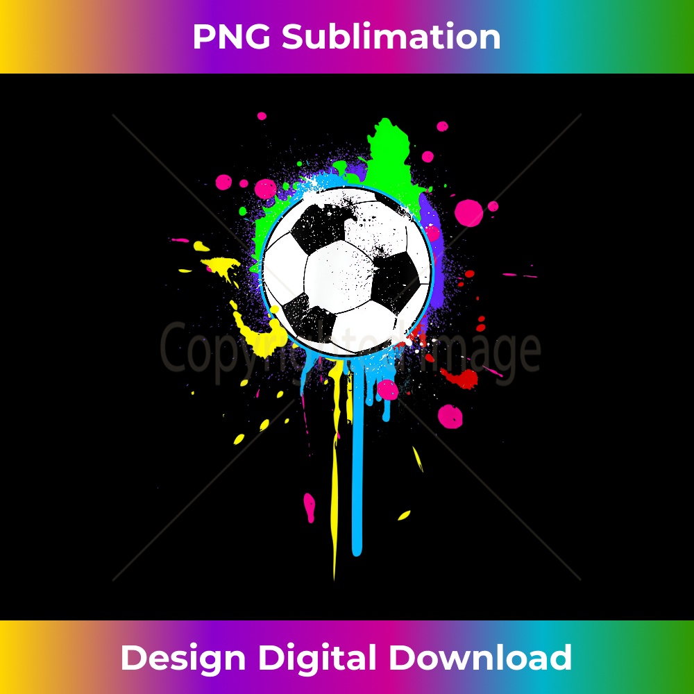 Soccer Ball Paint Splatter for Girls Women Kids 1 - Futurist | Inspire ...
