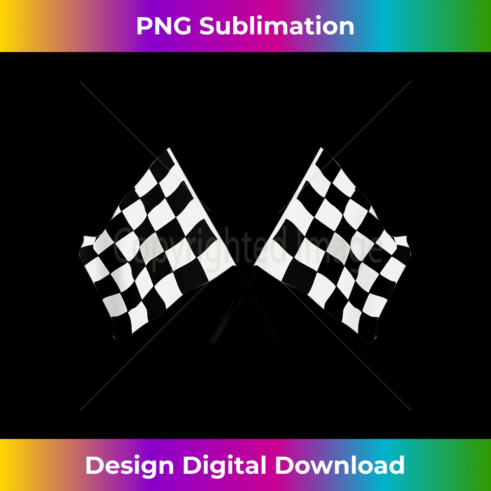 Checkered Flag Racing Rally Garment Tank Top - Edgy Sublimat | Inspire ...