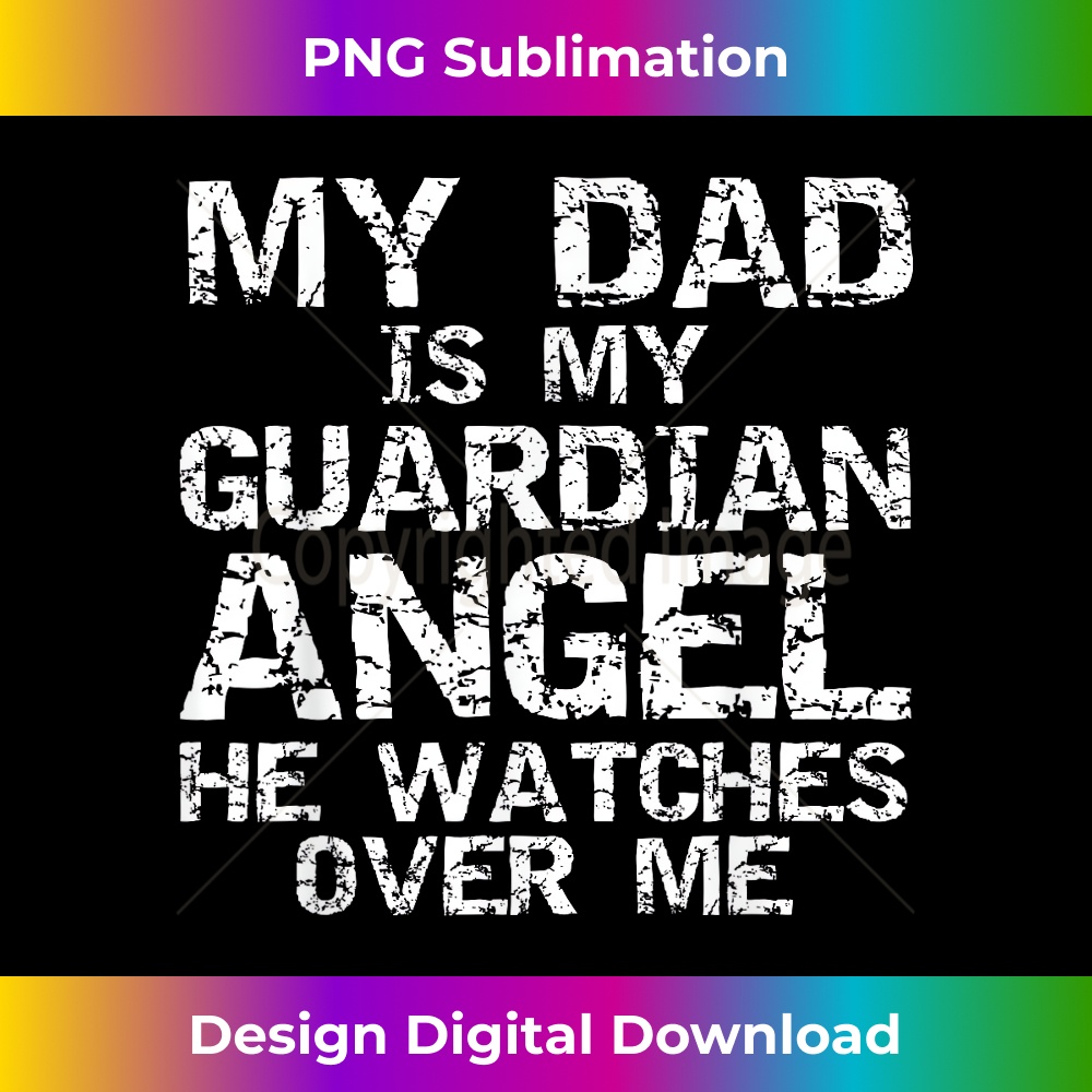 Memorial Gift My Dad is My Guardian Angel He Watches Over Me | Inspire ...