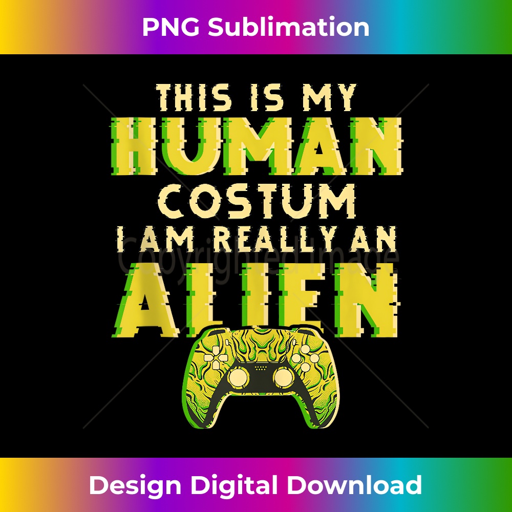Weird Funny Human Costume I'm Really Alien gamer's jokes Tan | Inspire ...