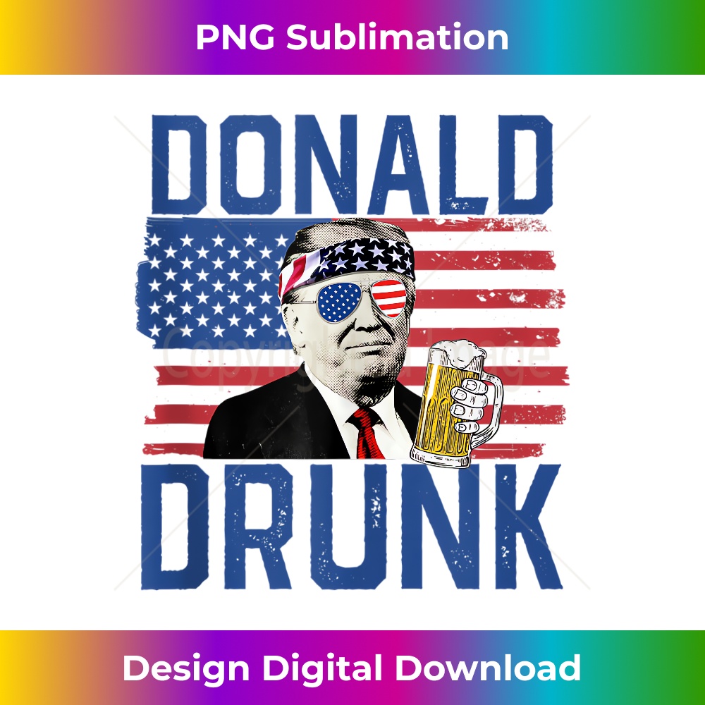 Donald Drunk 4th Of July US Flag Drinking President Trump Ta | Inspire ...