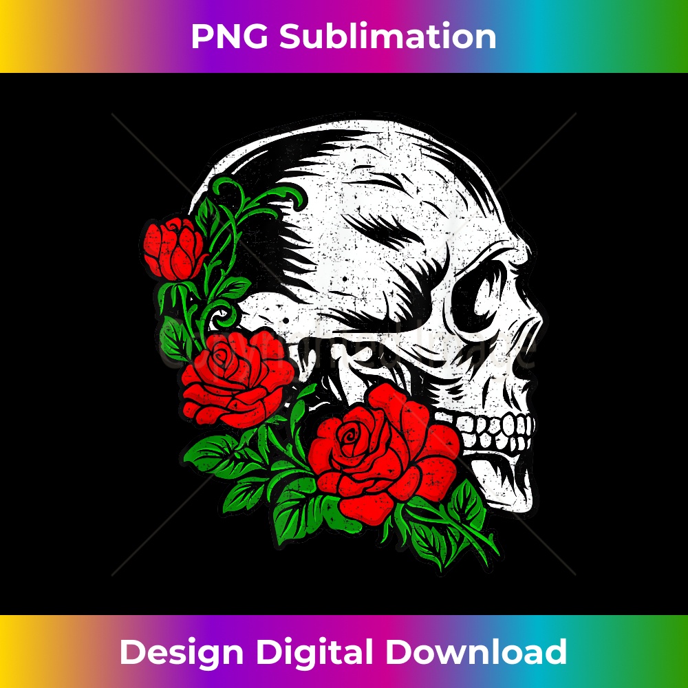 skull with roses in red - Bespoke Sublimation Digital File - | Inspire ...