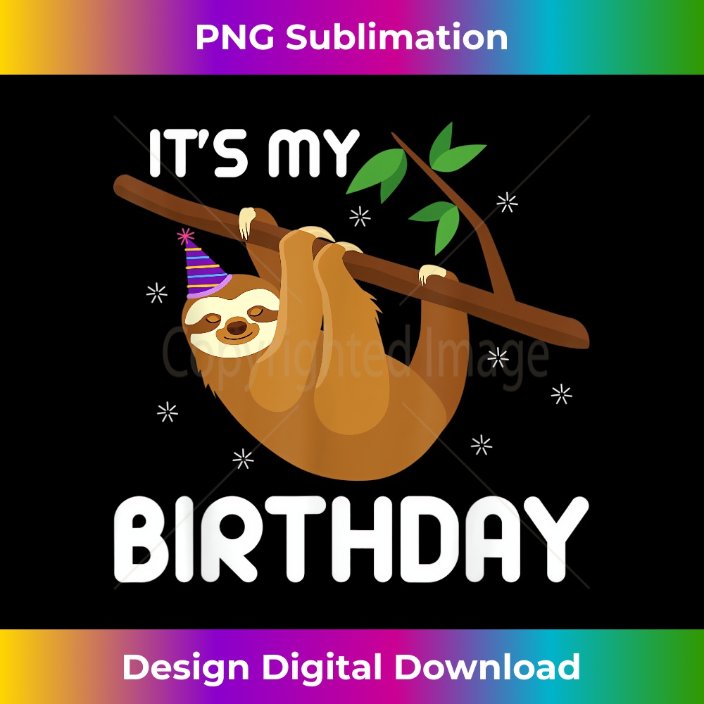 It's My Birthday Cute Sloth Party - Artisanal Sublimation P | Inspire ...
