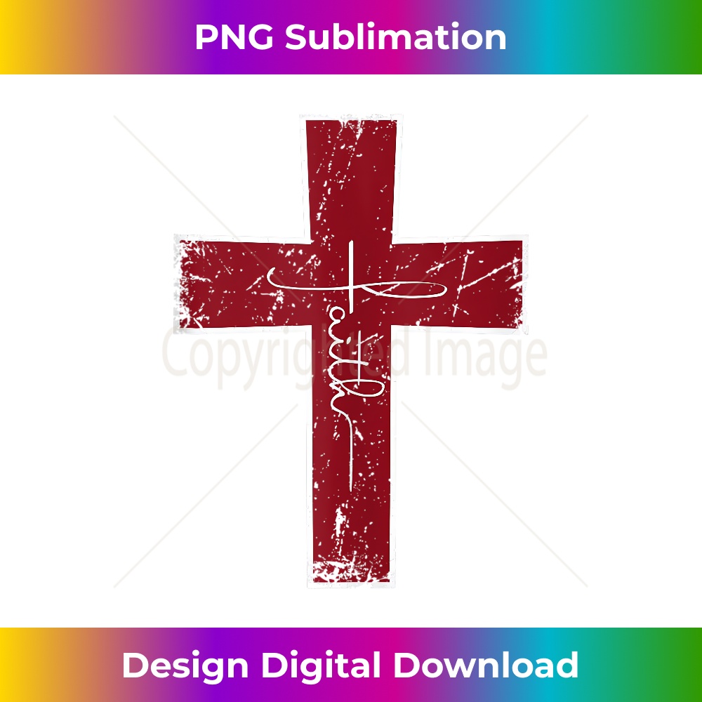 Faith Red Cross Jesus Christ Prayer Love Christian Faith Tan - Inspire ...