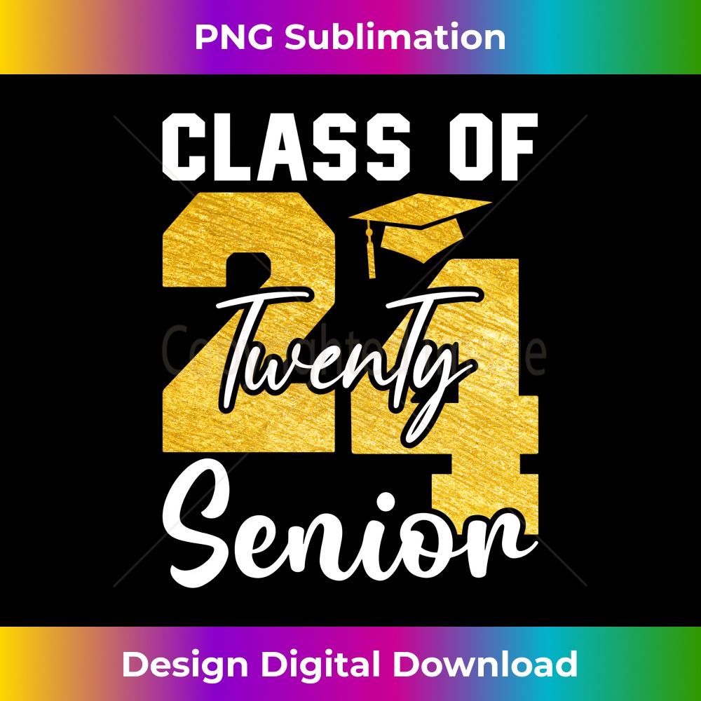 Class of 2024 Senior 2024 Back To School Graduation Golden L | Inspire ...