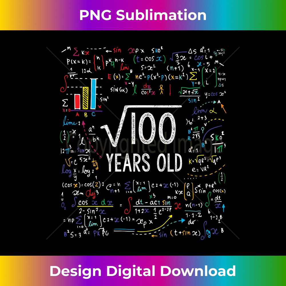Square Root Of 100 10th Birthday 10 Year Old Gifts Math Bday | Inspire ...
