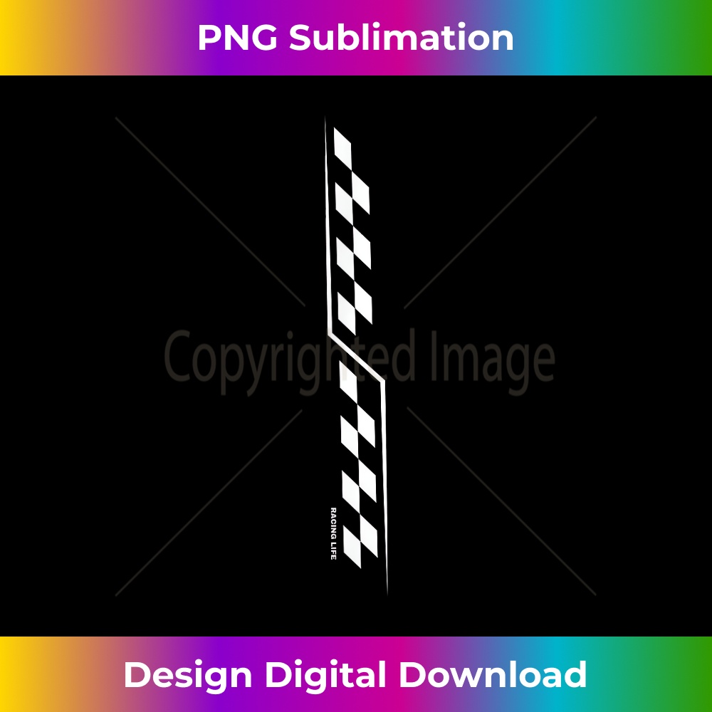 Car Racing Checkered Flag Logo Racecar Motor Sports Tank Top | Inspire ...