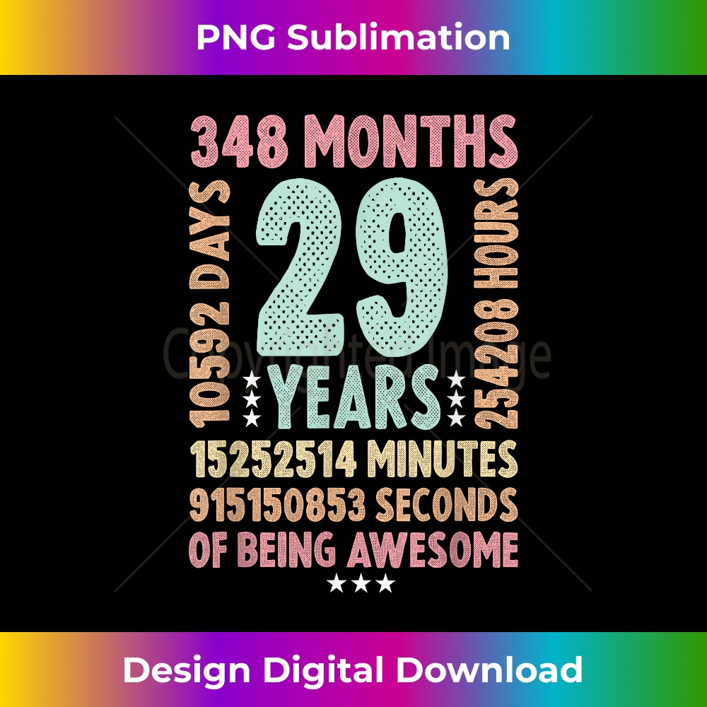 29th Birthday 29 Years Old Vintage Retro - 29 yr old - Edgy | Inspire ...