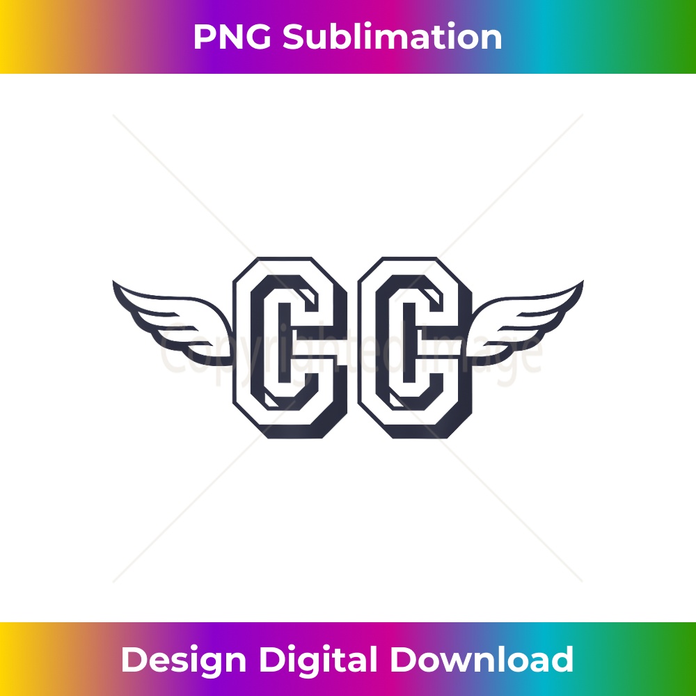 Retro CC Cross Country Running Wings Logo - Minimalist Subli | Inspire ...