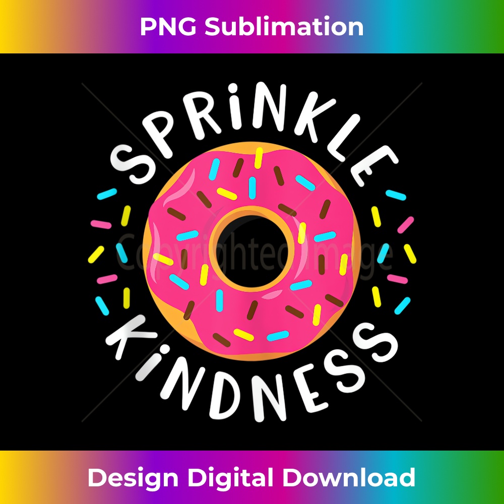 Donut Sprinkle Kindness Funny Girls Women Doughnut Lover Tan | Inspire ...