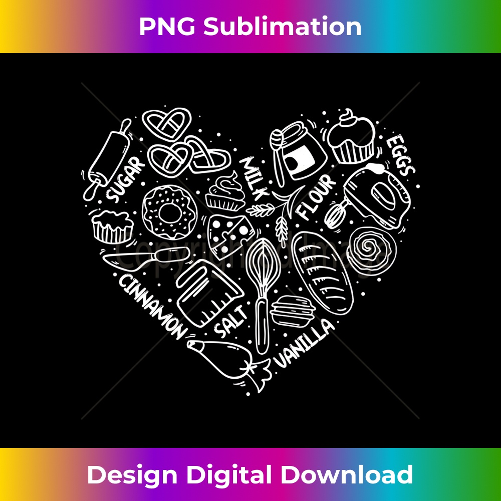 Cookie Cake Heart Love Baker Baking Kitchen Chef Sweets Long | Inspire ...