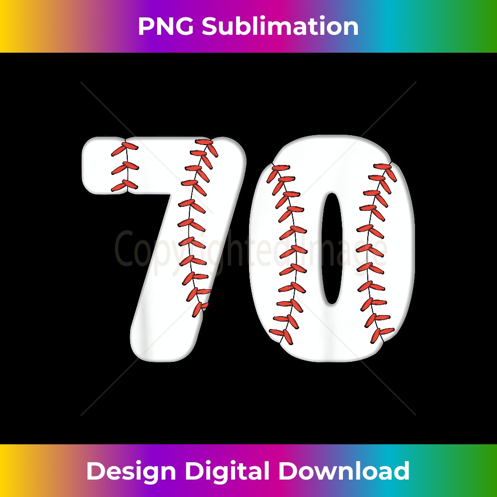 Baseball Number 70 Baseball Birthday 70 Baseball Themed 70th | Inspire ...