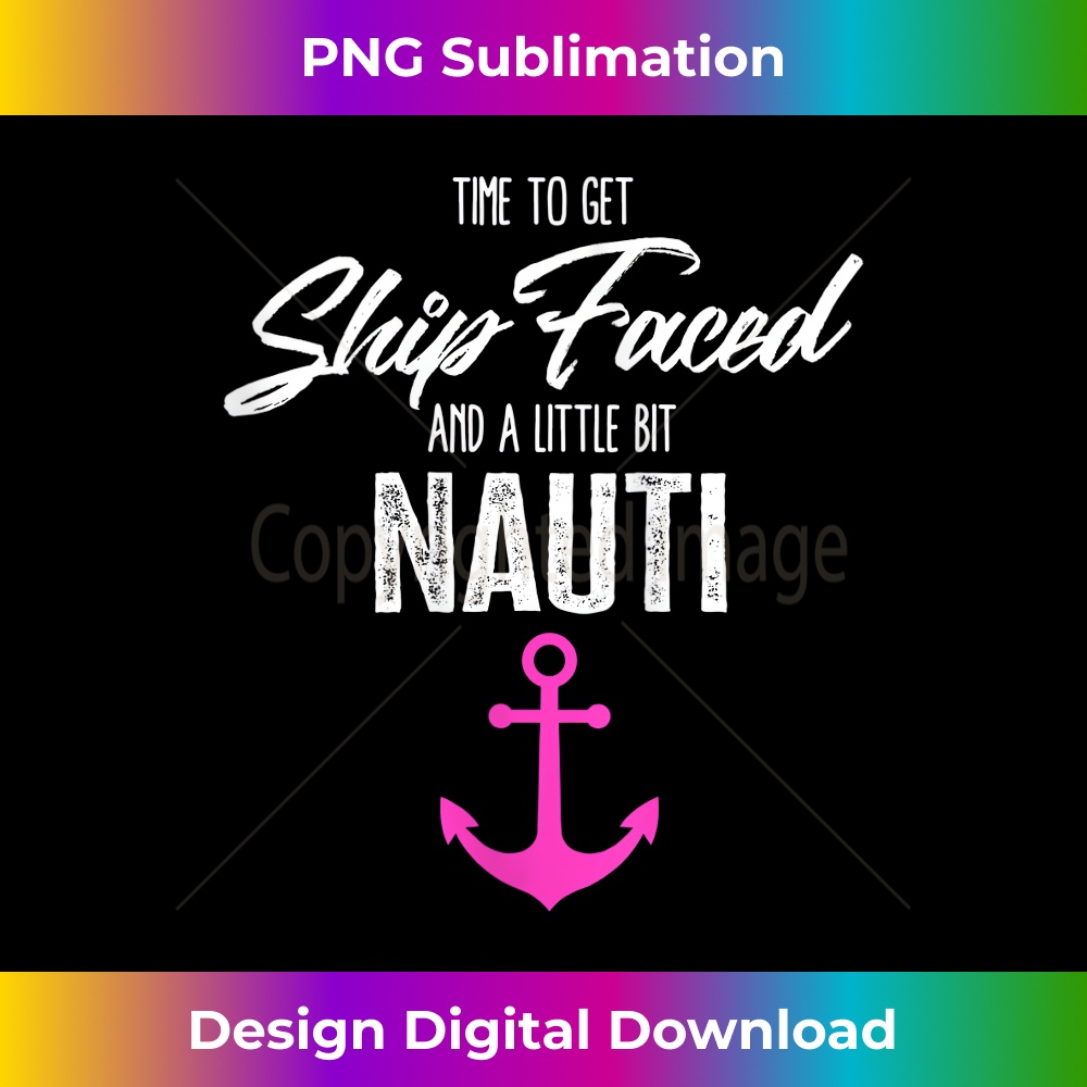 Womens Ship Faced and Nauti Tank Top - Classic Sublimation P | Inspire ...