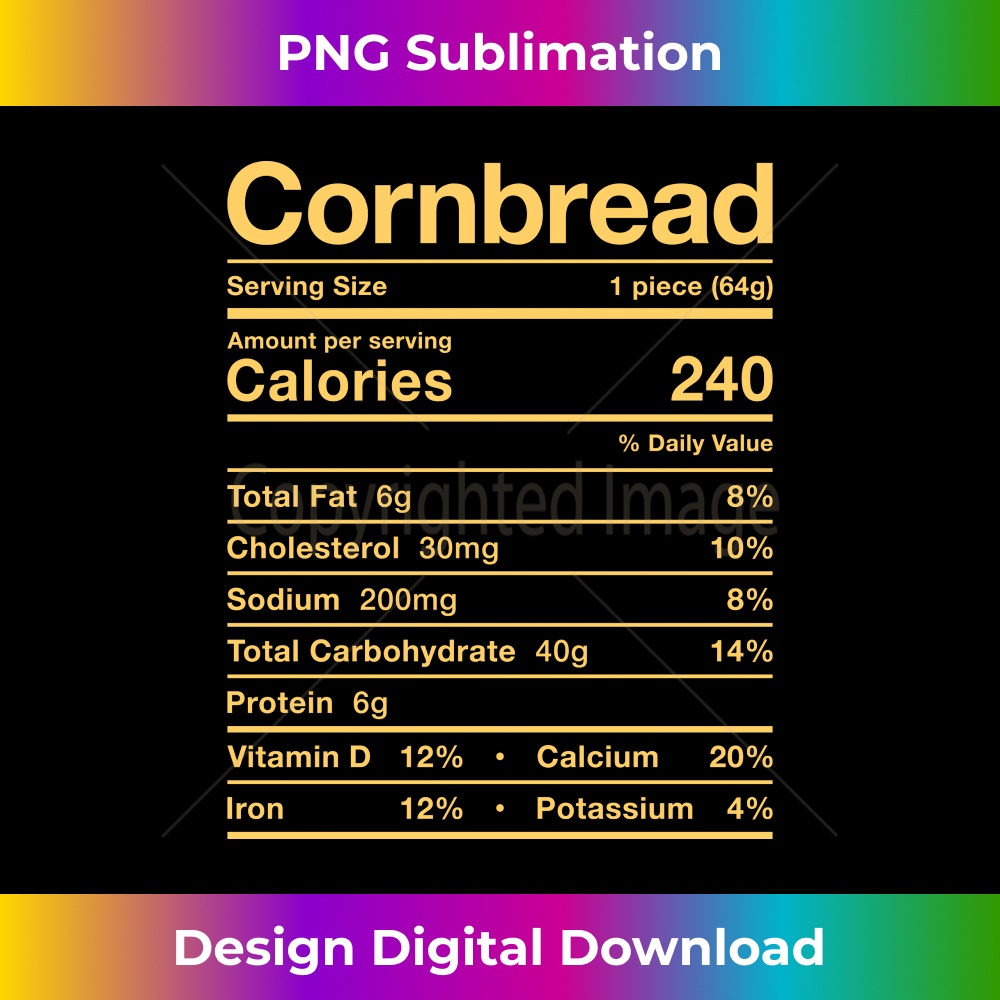 Cornbread Nutrition Fact Costume Food Dressing Stuffing Side | Inspire ...