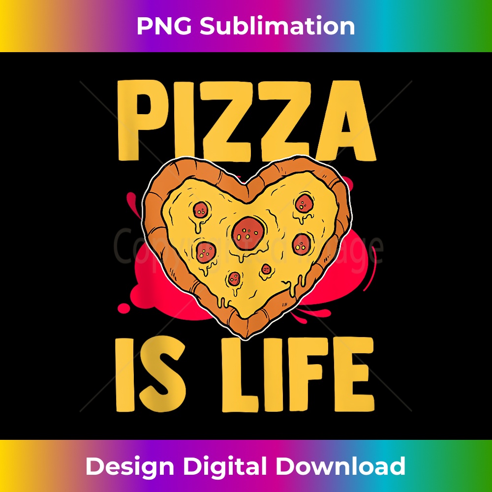 Pizza Is Life Italian Food Pizza Slice Pizza Lover Baker Tan | Inspire ...