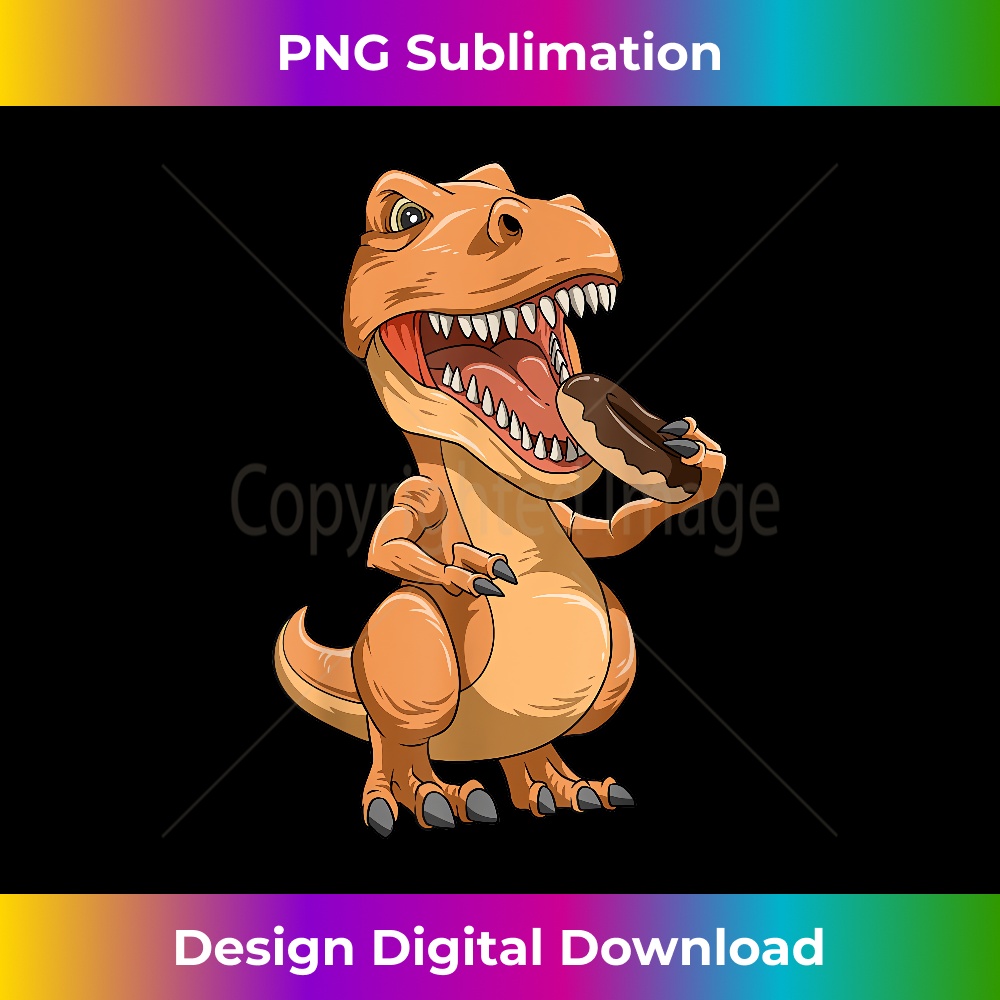 Dinosaur Eating Donut T-Rex Bakery Themed Pastry Chef Baker | Inspire ...