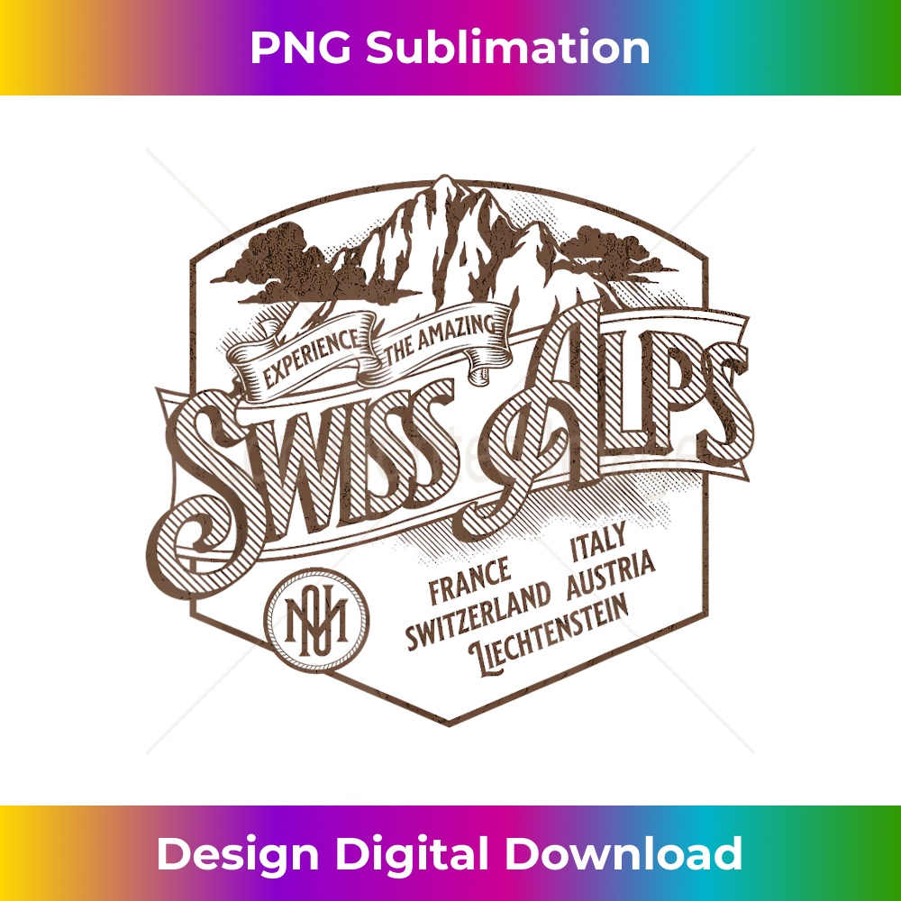 Experience The Amazing Swiss Alps Tourism Logo Emblem - Subl | Inspire ...