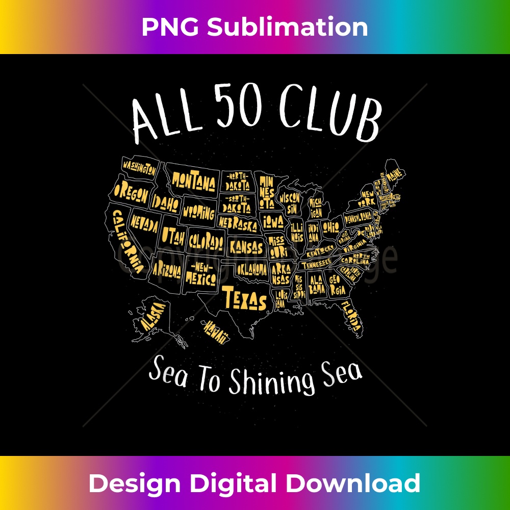 All 50 Club - Sea To Shining Sea - Momento For Men For Women | Inspire ...