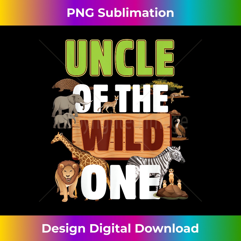 Uncle of the Wild One Zoo Birthday Safari Jungle Animal - In | Inspire ...