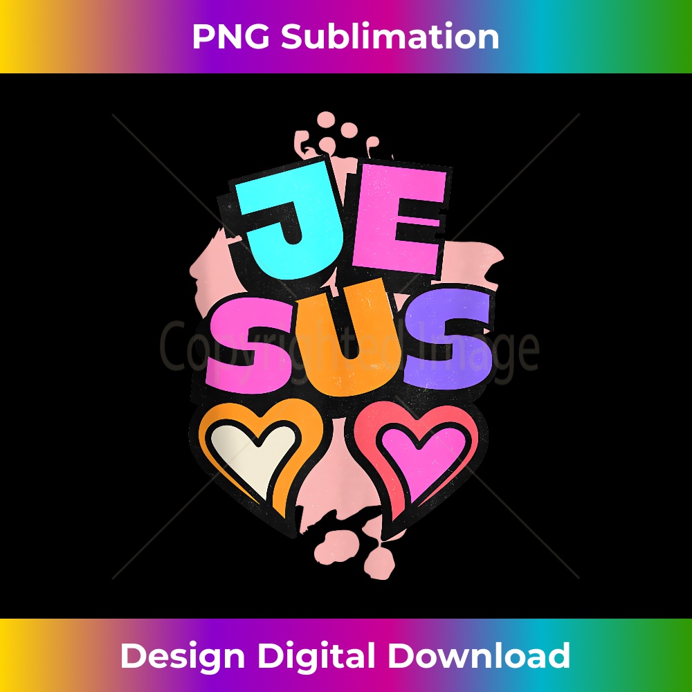 Jesus pastel 2 hearts Tank T - Artisanal Sublimation PNG Fil - Inspire ...