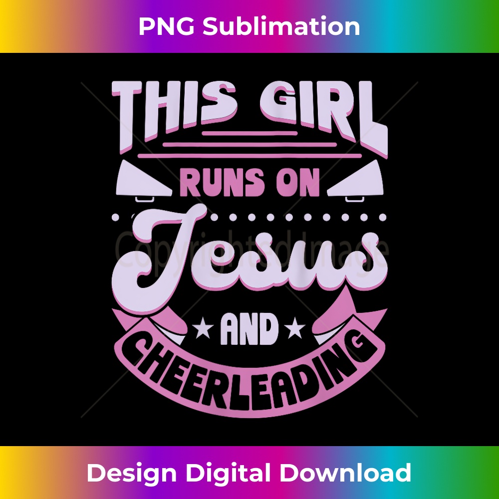 This Girl Runs On Jesus And Cheerleading Faith Cheerleader T | Inspire ...