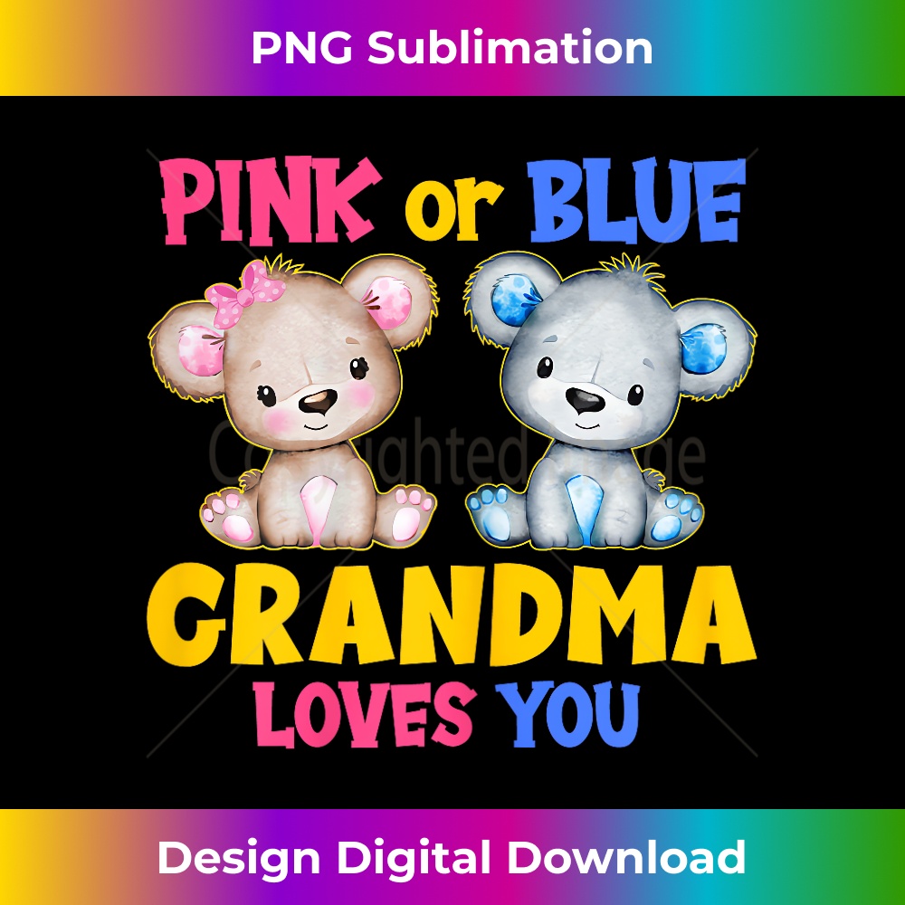Pink or Blue Grandma Loves You Baby Shower Gender Reveal - C | Inspire ...