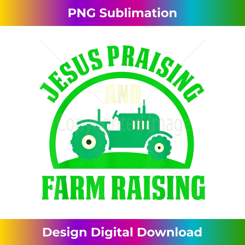 Jesus Praising Farming Tracor and Faith - Contemporary PNG S - Inspire ...