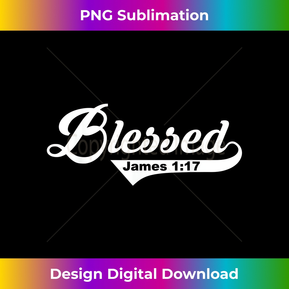 Blessed James 117 Bible Scripture Verse Christi - Edgy Subli | Inspire Uplift