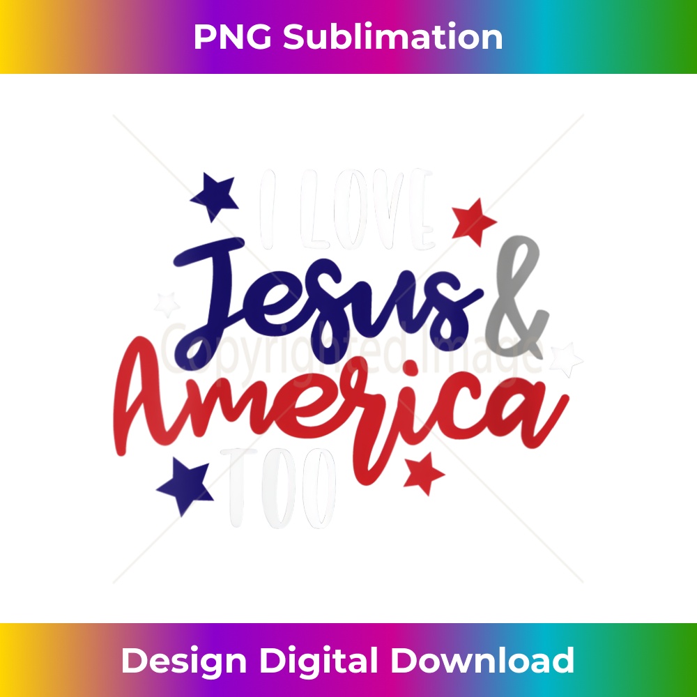 Womens I Love Jesus & America Too - Love Jesus Love America | Inspire ...