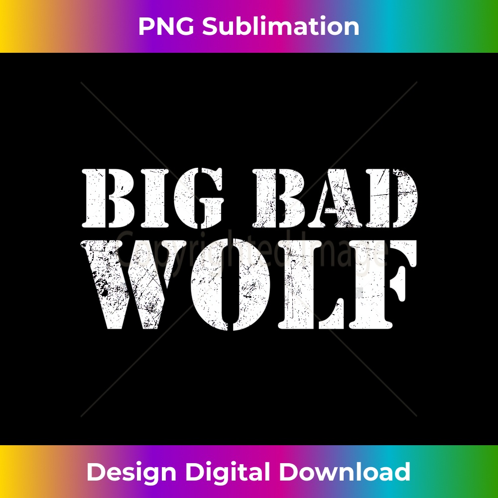 Big Bad and Wolf Funny Wolves Werewolf Cool Dog Gift Long Sl | Inspire ...