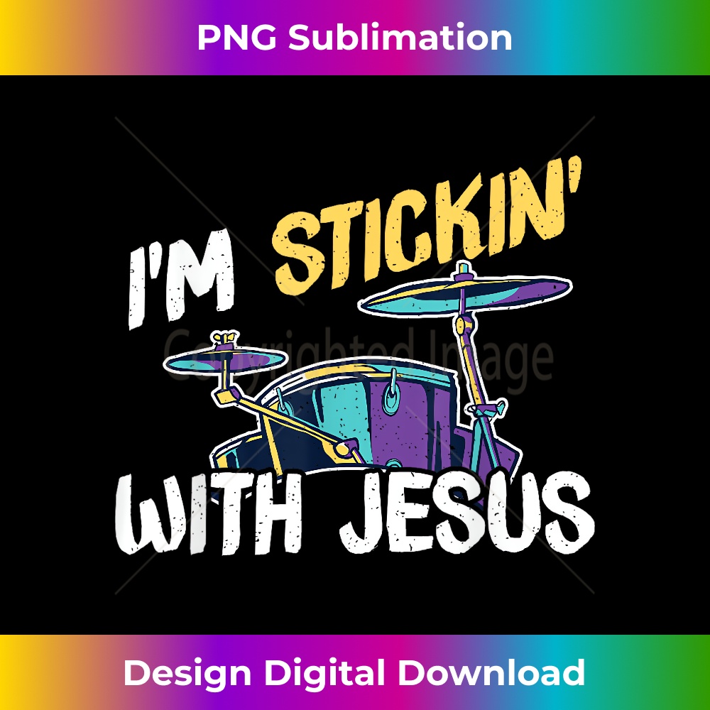 Religious I'm Stickin' With Jesus Drums Sticks Drummer - Boh - Inspire ...