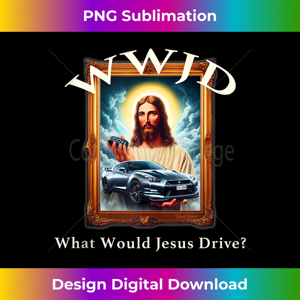 WWJD What Would Jesus Drive Funny Car Guy, Mechanic Joke Tan | Inspire ...
