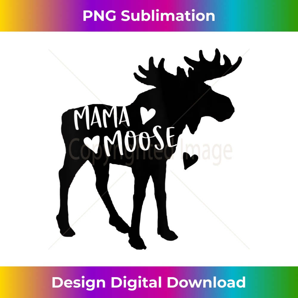 Womens Mama Moose Design Cute Moose Mom Woodland Animal Love | Inspire ...