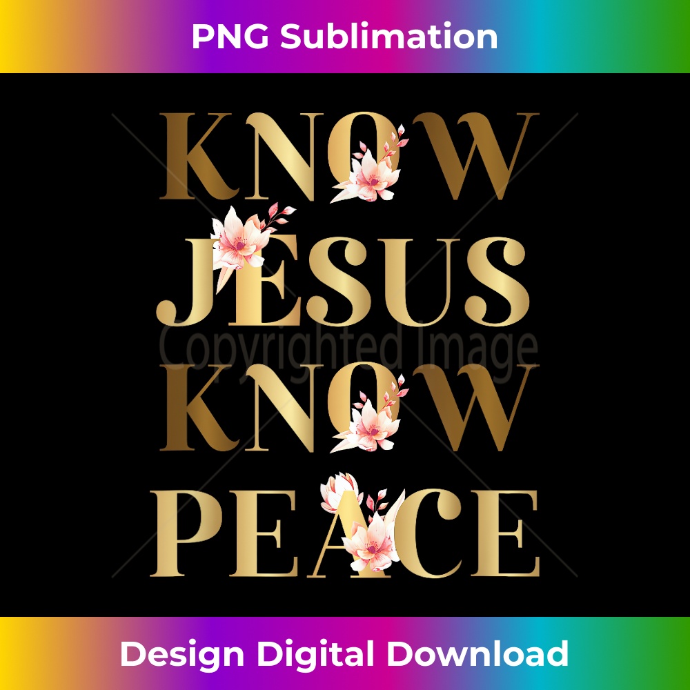 Christian, No Jesus No Peace Know Jesus Know Pea - Sleek Sub - Inspire ...