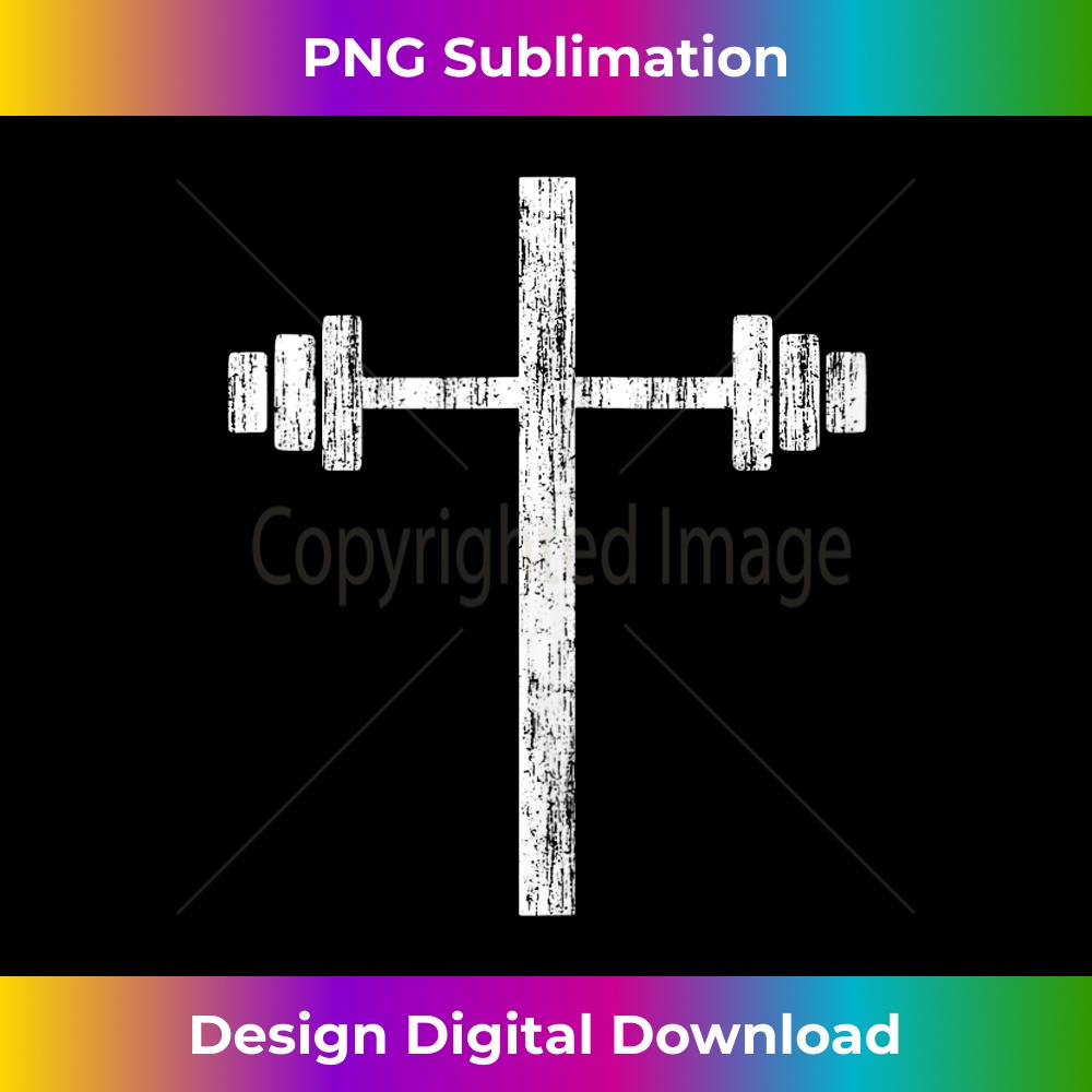 Barbell Dumbbell Cross Christian Jesus Gym Workout Lifting T | Inspire ...